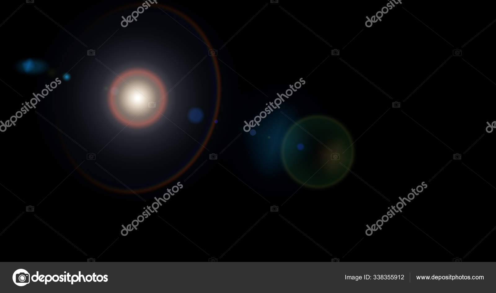 Lens Flare Effect Render Stock Photo by ©muratefe 338355912
