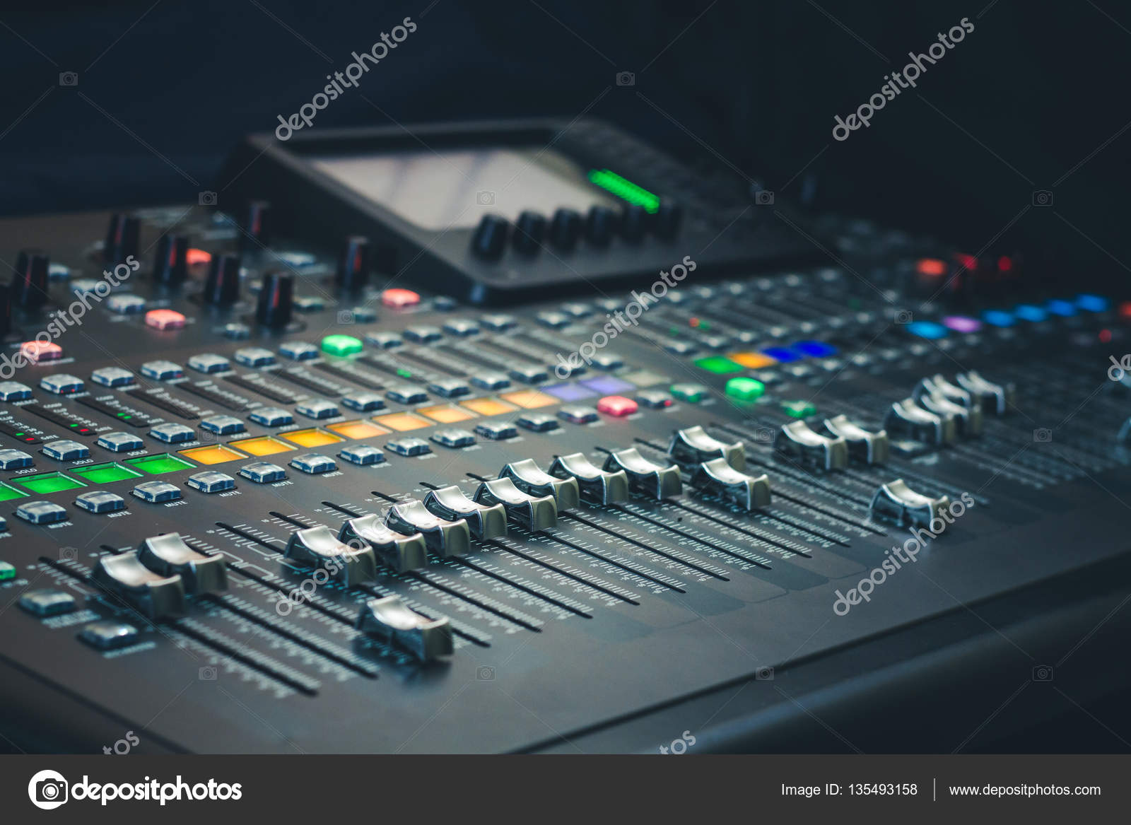 The digital studio mixer — Stock Photo © alefbet #135493158