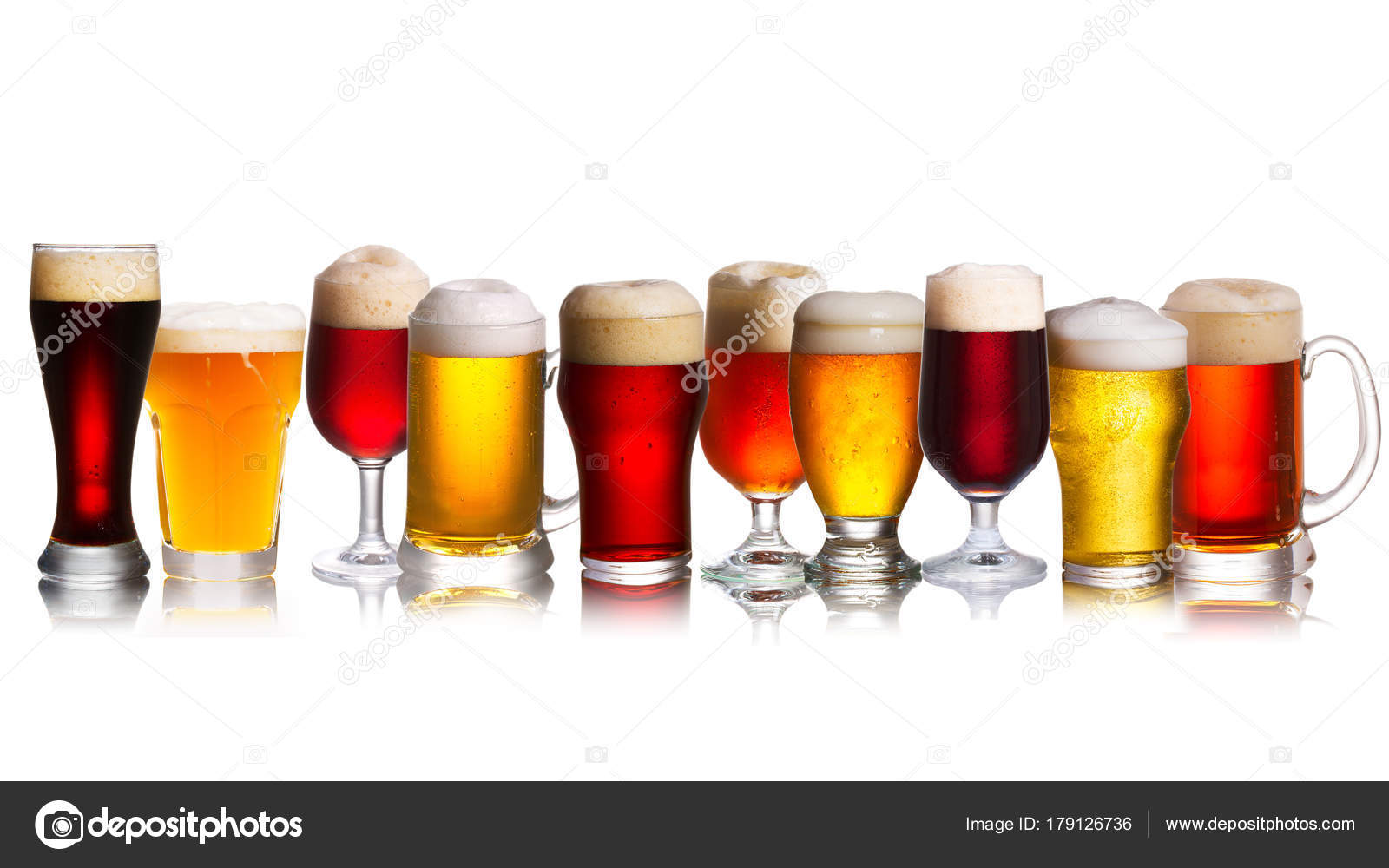 Array Various Sorts Beers Selection Various Types Beer Ale Stock Photo ...