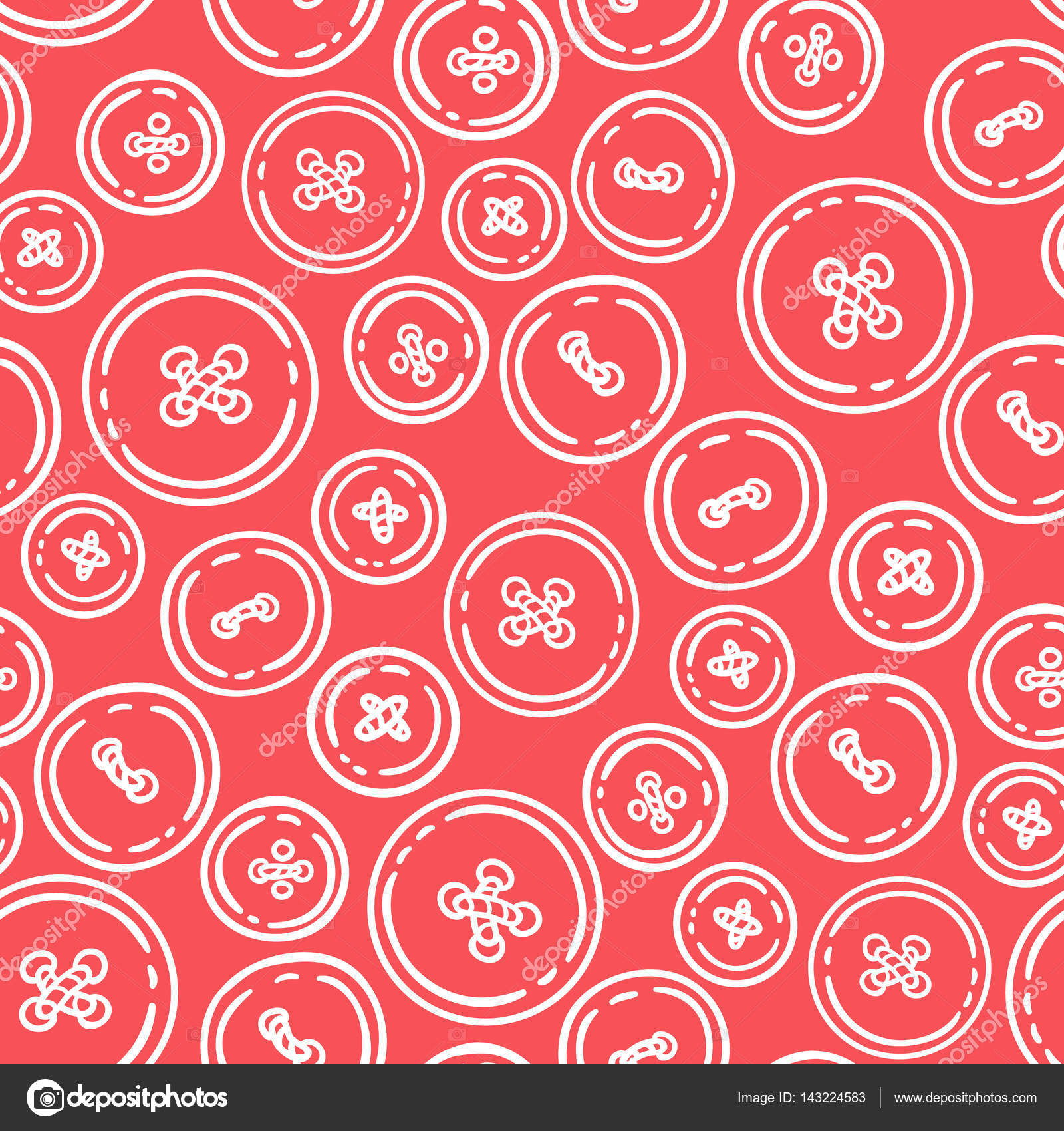 Buttons.Vector seamless pattern. Stock Vector Image by ©BalakoboZ ...