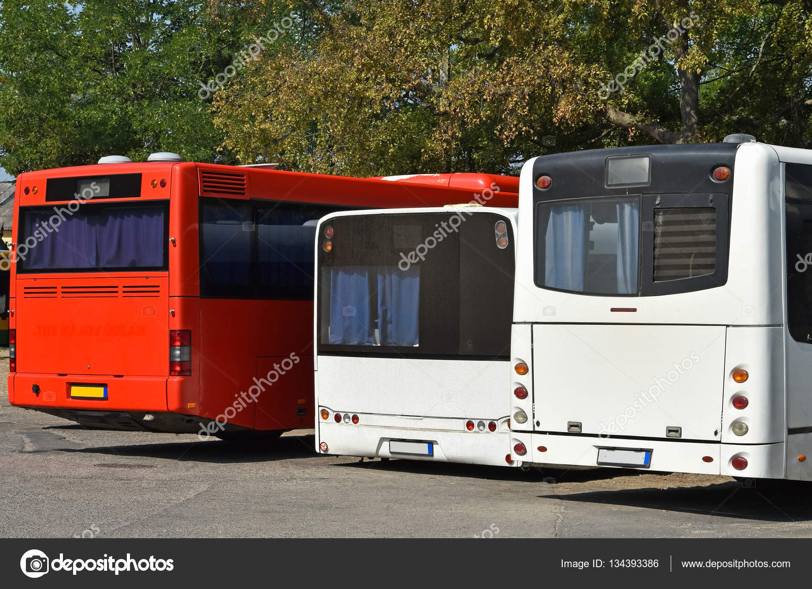Buses at the bus terminal — Stock Photo © majorosl66 #134393386