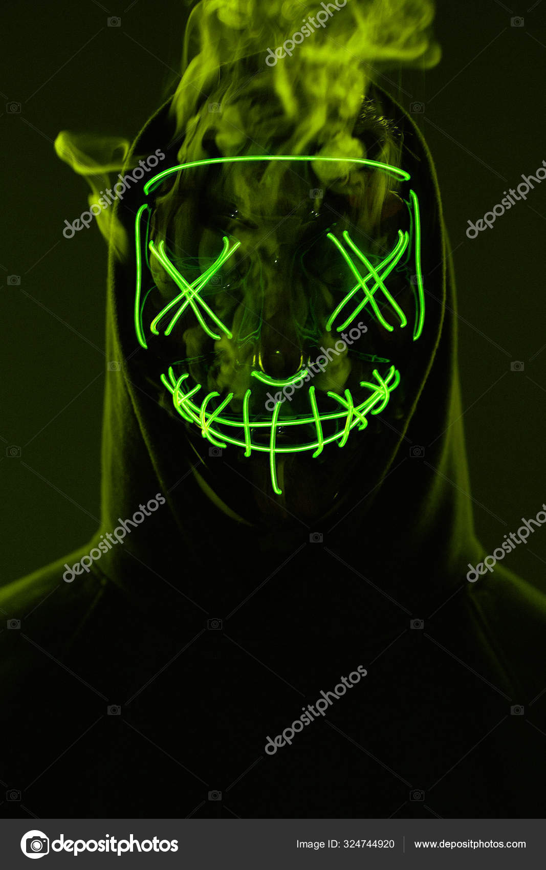 Anonymous Mask Smoking