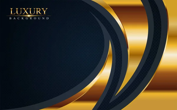 luxurious dark navy blue background with golden lines. Elegant modern ...