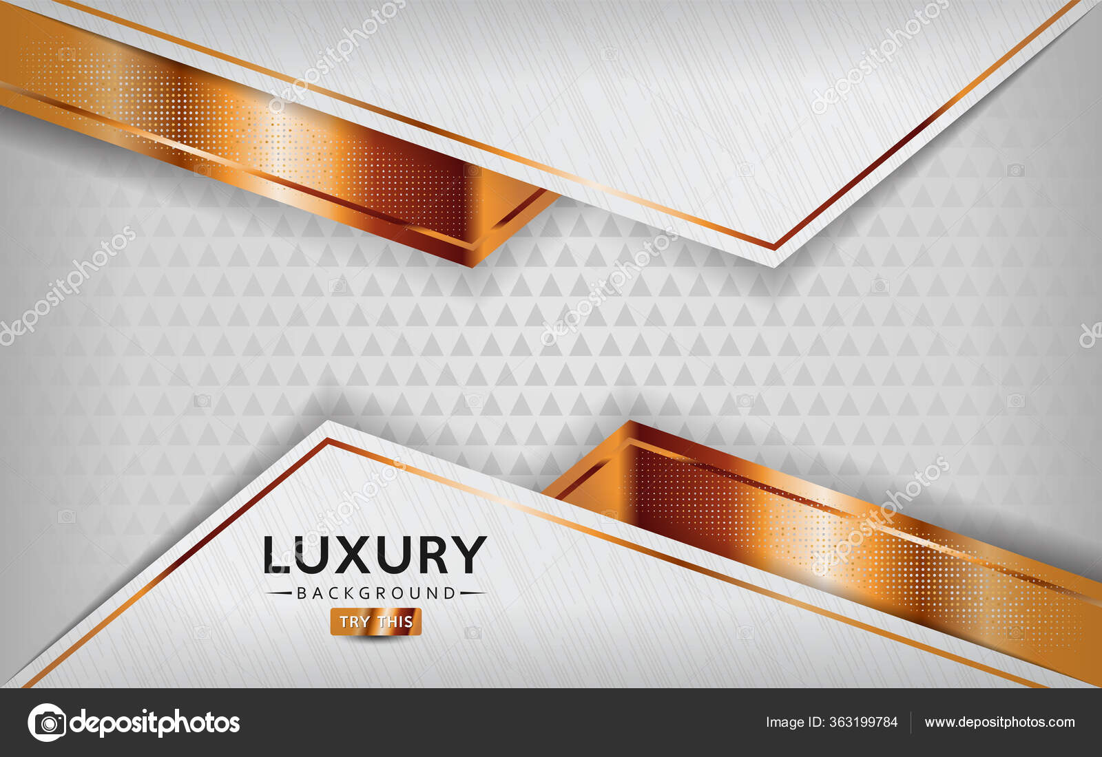 Elegant White Overlap Background Vector Golden Line Vector Illustration ...