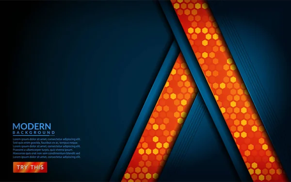 Modern Abstract Tech Orange Background Futuristic Technology Background ...