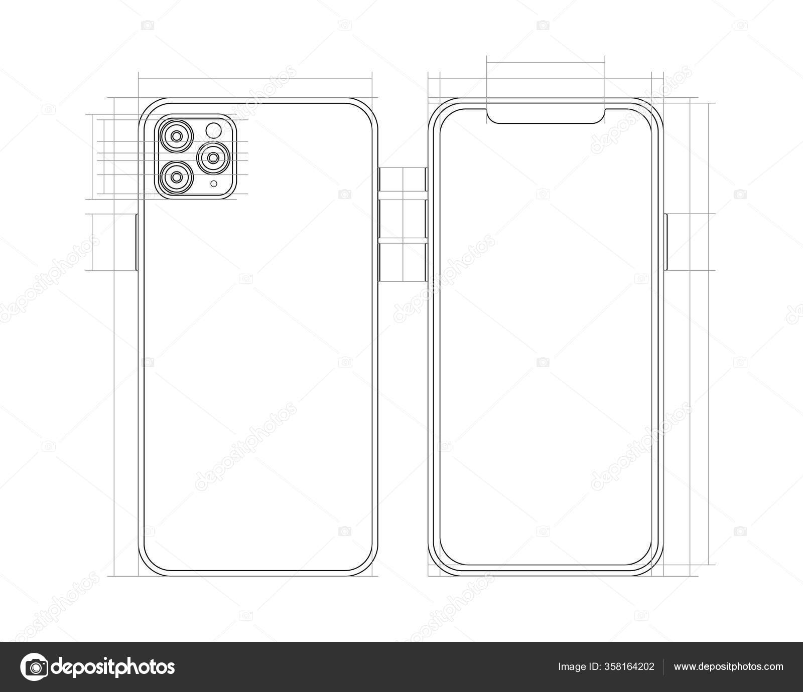Iphone Sketch Vector