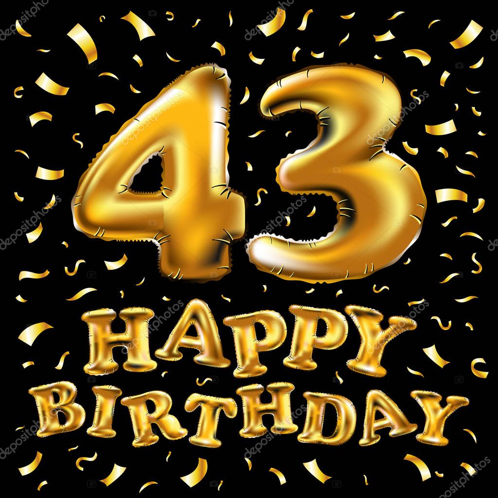 El pastel de cumpleaños con velas en forma de icono número 43. Símbolo ...