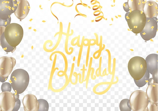 100,000 Gold birthday background Vector Images | Depositphotos