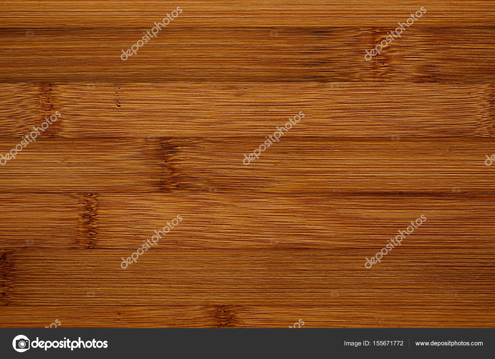 Bamboo brown wood texture, horizontal plank, top view, closeup. — Stock ...
