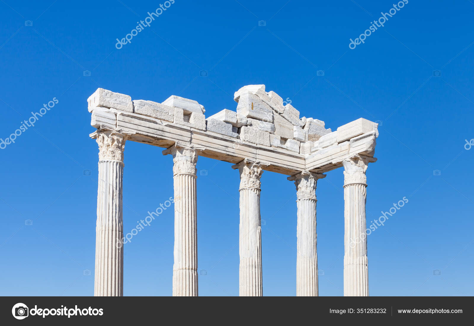 Temple Apollo Temple Apollo Located Ancient Greek City Side Southern ...
