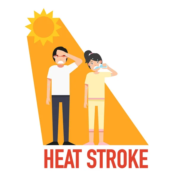 Heat stroke infographic Stock Vectors, Royalty Free Heat stroke ...