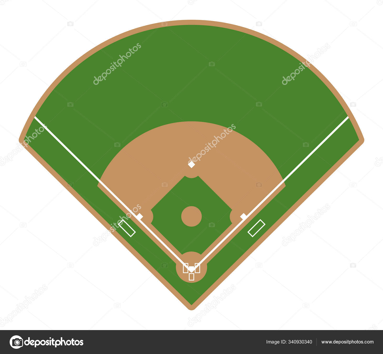 Baseball Diamond Vector