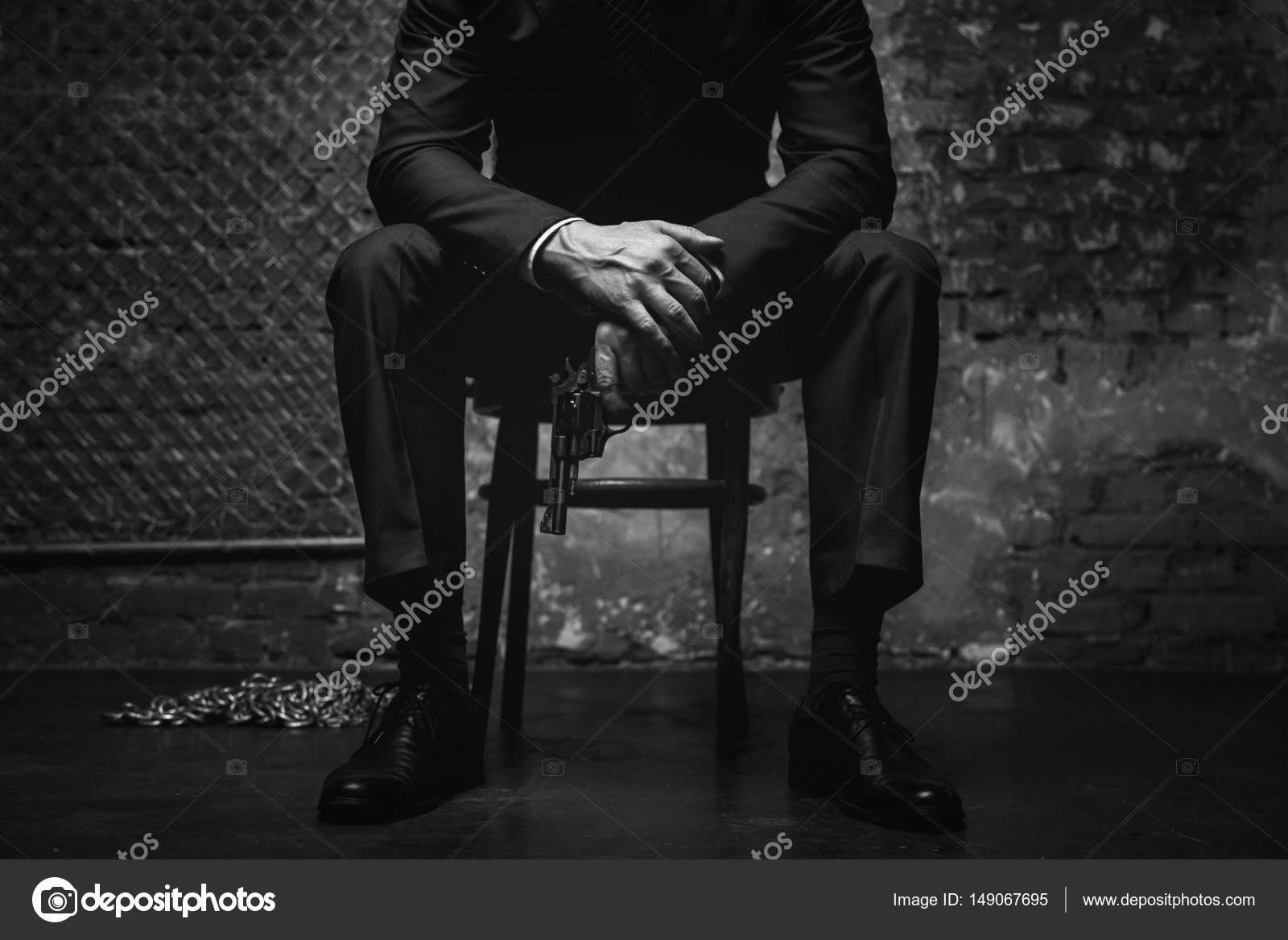 Imperious classy gentleman looking dangerous — Stock Photo © yacobchuk1 ...