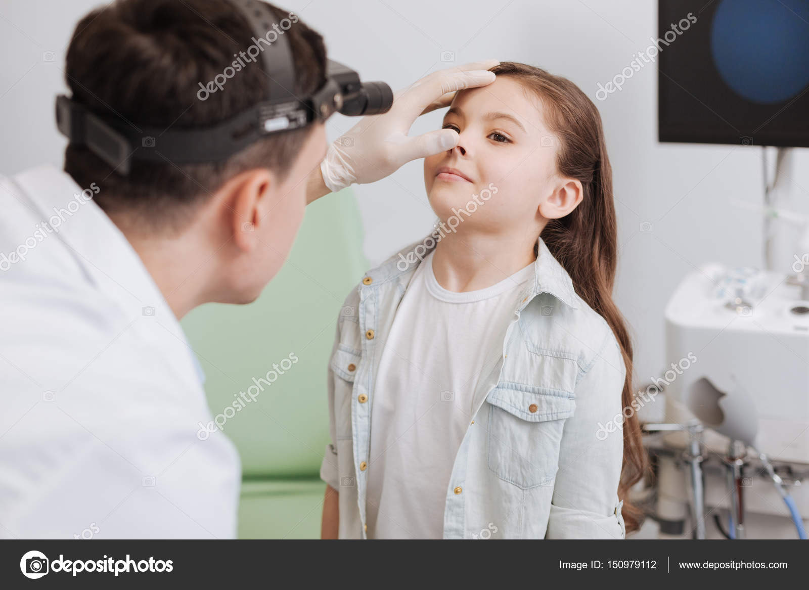Otolaryngologist going to examine his patient Stock Photo by ...