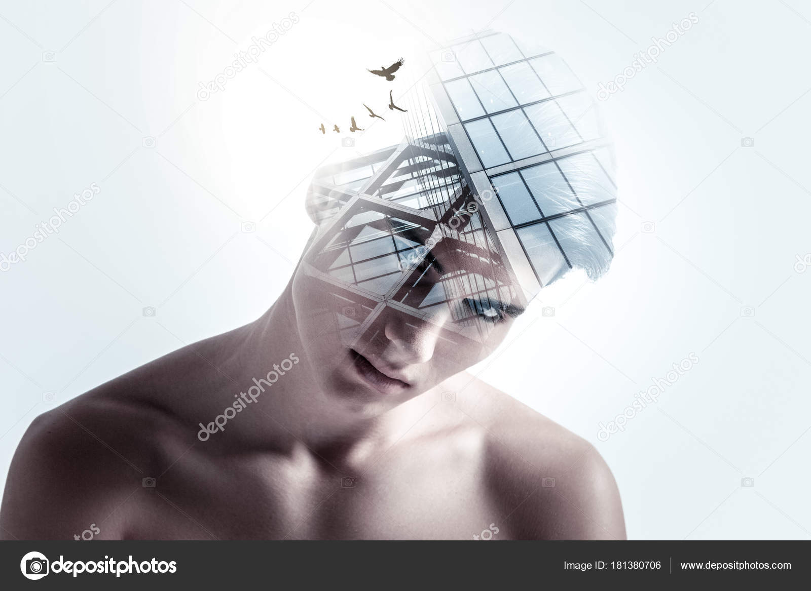 Promising attractive guy reaching success Stock Photo by ©yacobchuk1 ...