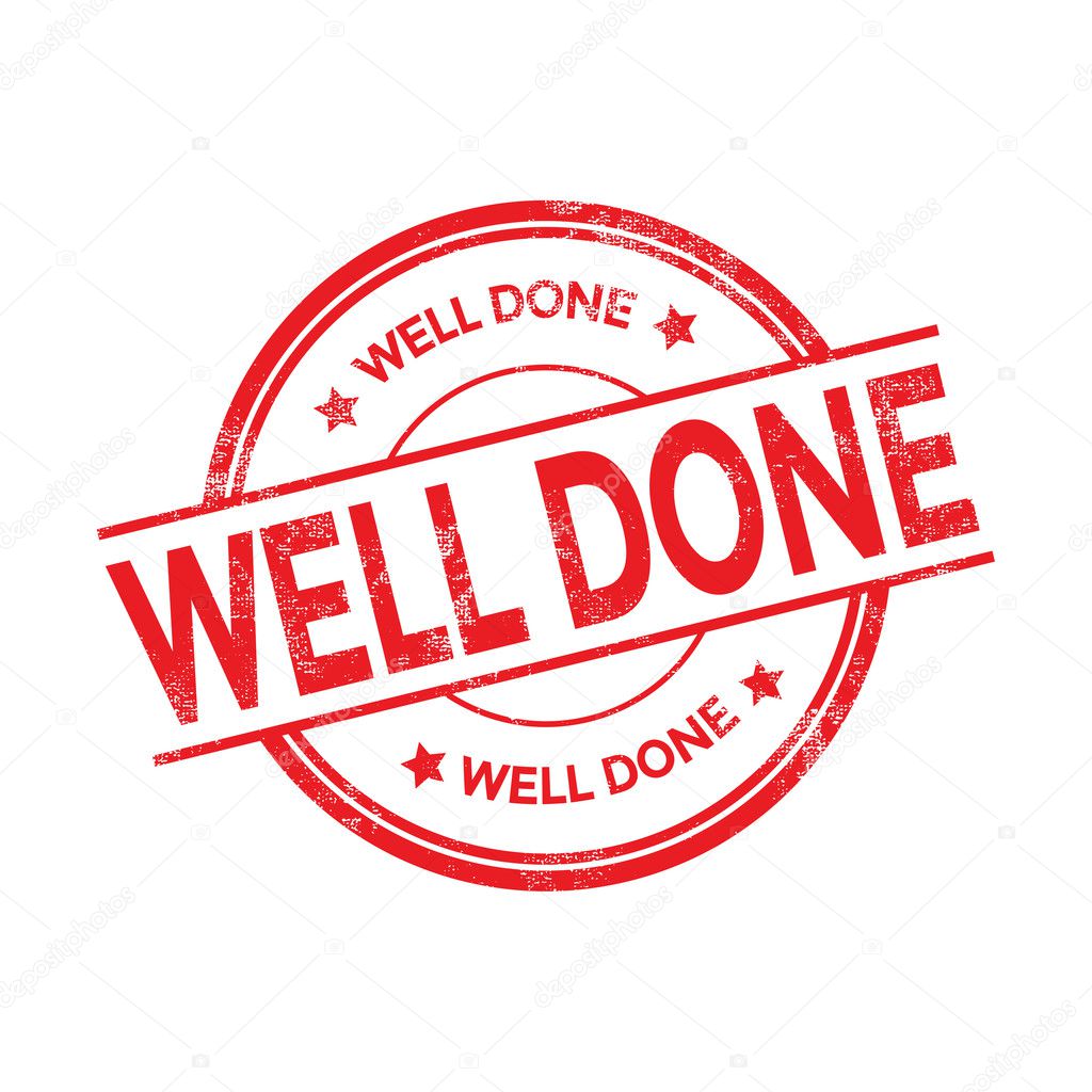 Sello de goma grunge bien hecho, ilustración vectorial Vector de stock ...