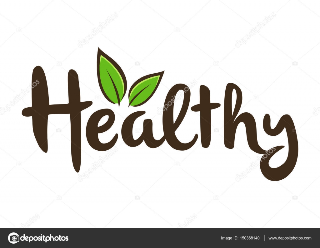 Healthy Lettering Typography Art Stock Vector by ©yusak_p 150368140