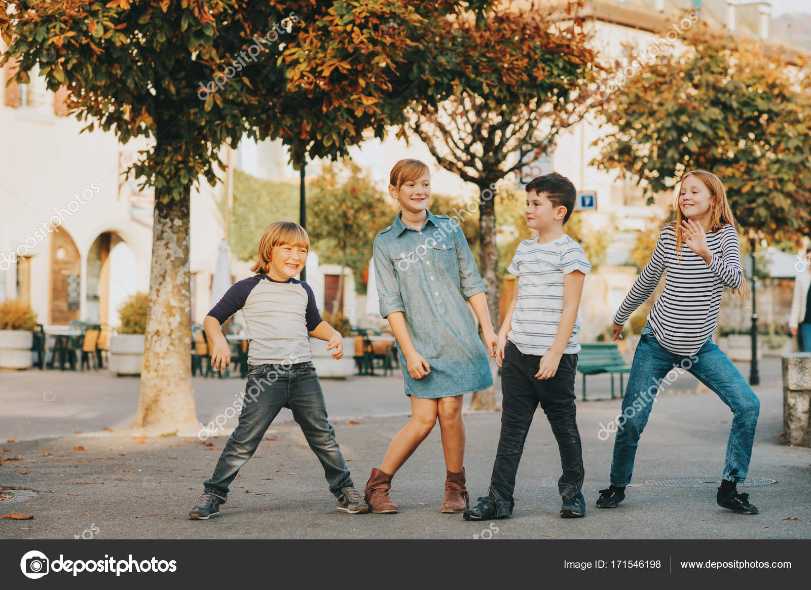 Child Dancing Outside