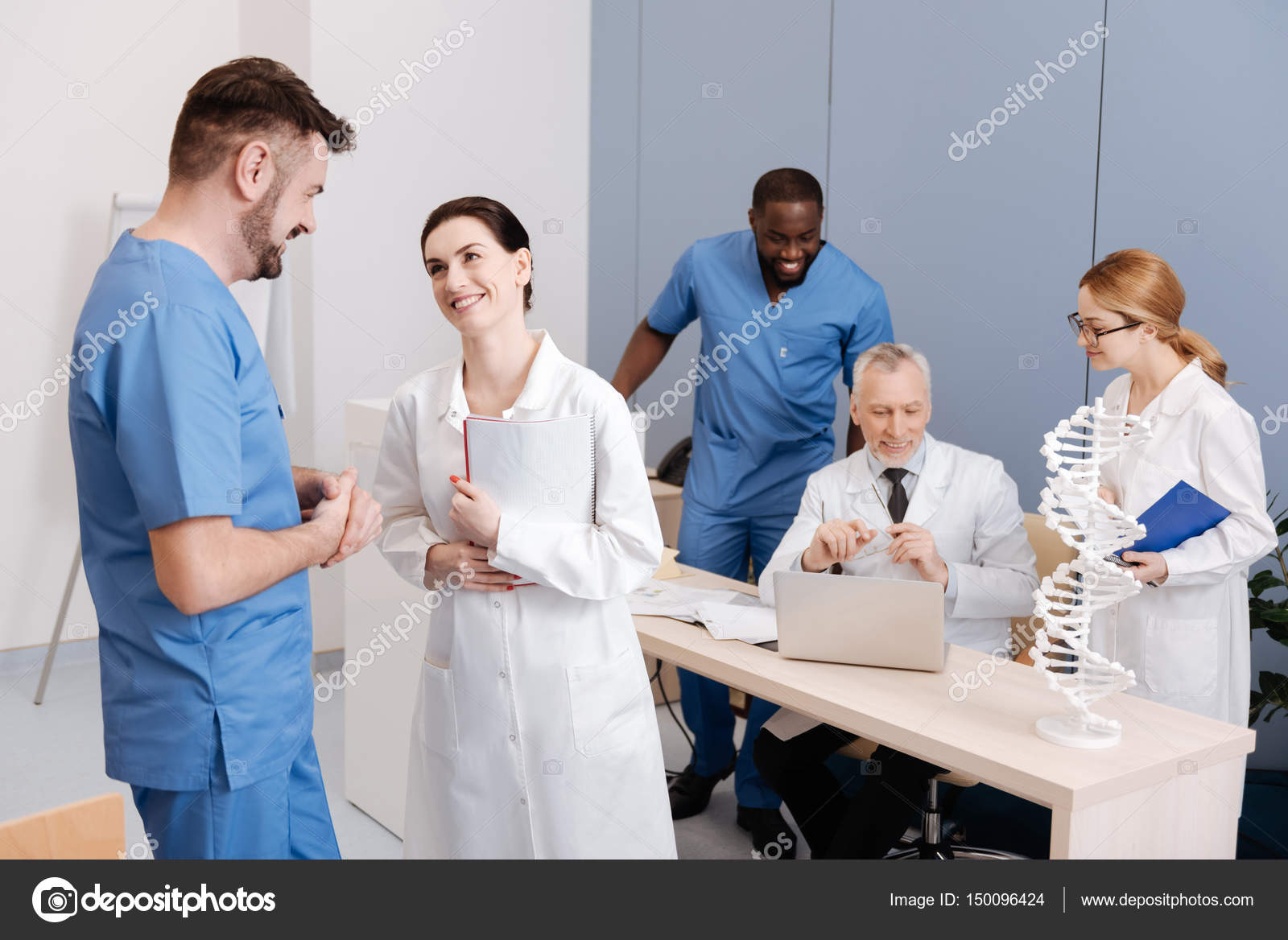 Positive medics enjoying science conference in the medical college ...