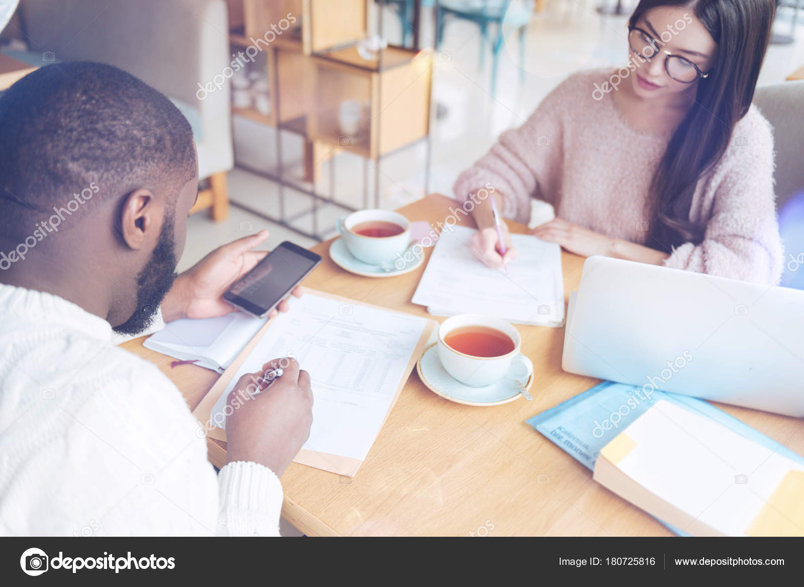 Concentrated male person completing a form Stock Photo by ©Dmyrto_Z ...