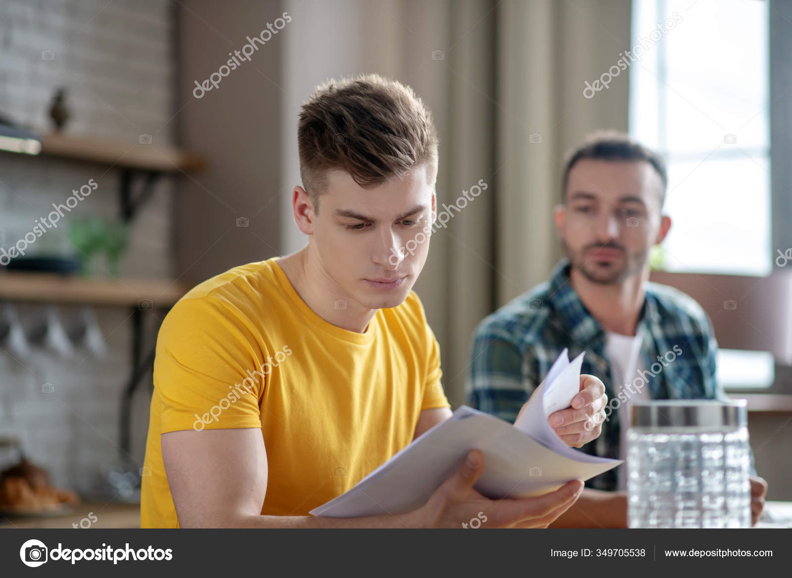 Two young men working together on the project Stock Photo by ©Dmyrto_Z ...