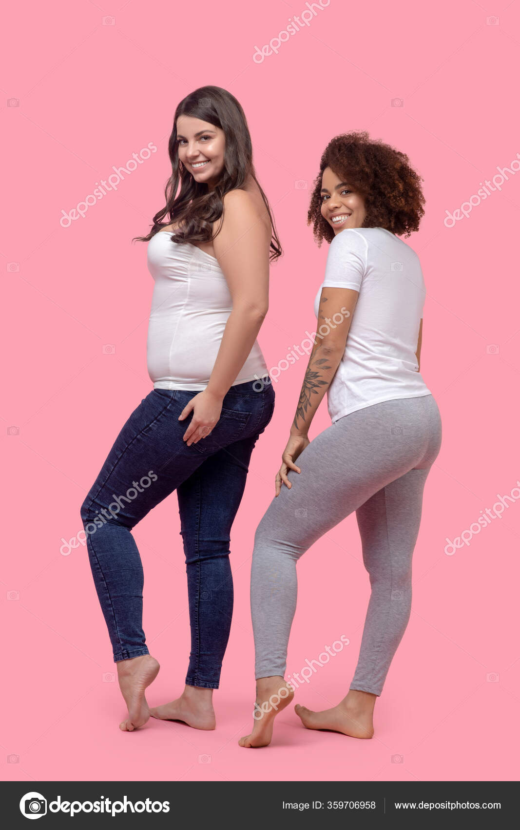 Woman Standing Sideways