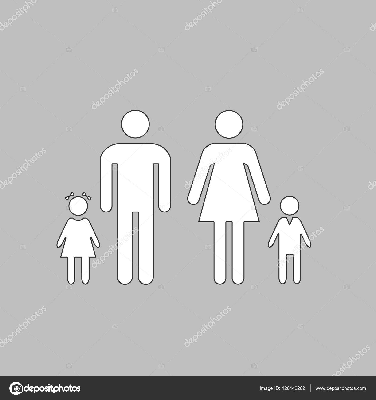 Family computer symbol Stock Vector Image by ©burntime555 #126442262