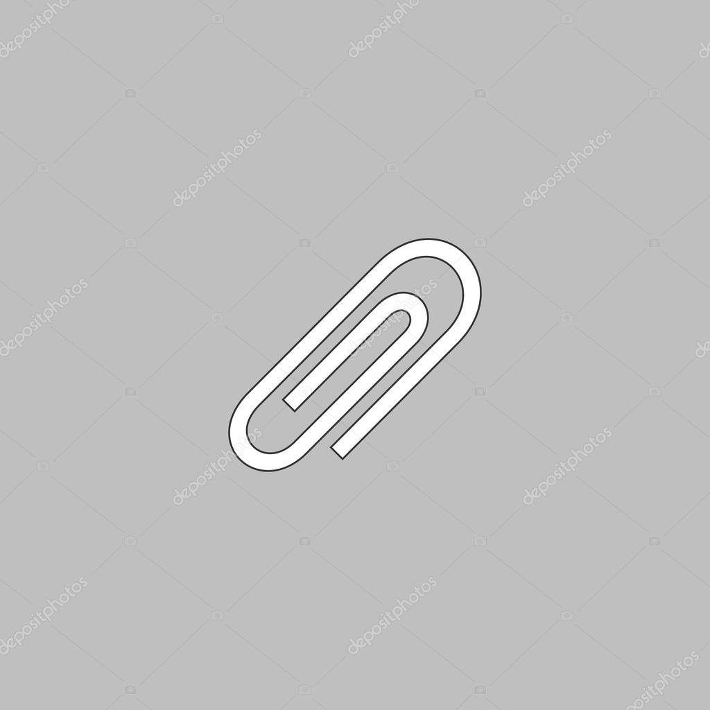 Paper clip computer symbol Stock Vector by ©burntime555 126556900