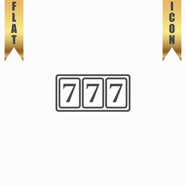 Simple icon 777. Stock Vector Image by ©burntime555 #103341180