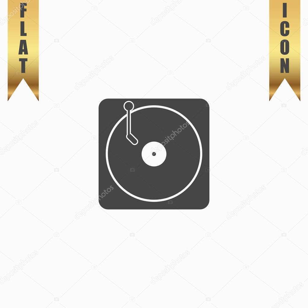 Turntable dj icon Stock Vector by ©burntime555 129394954