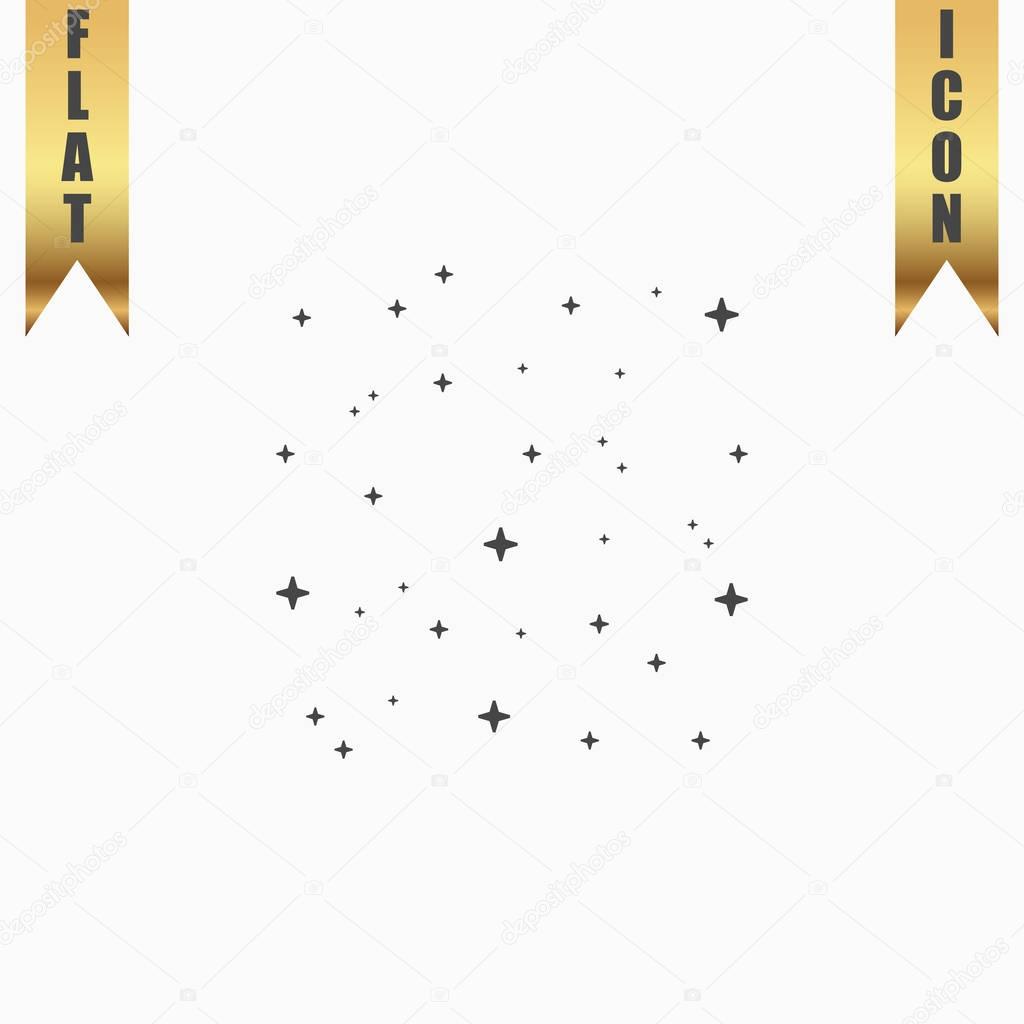 Starry sky icon Stock Vector Image by ©burntime555 #129399518