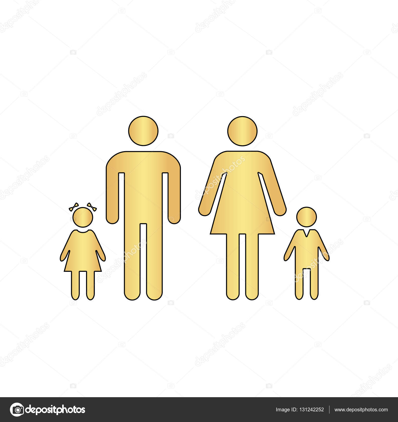 Family computer symbol — Stock Vector © burntime555 #131242252