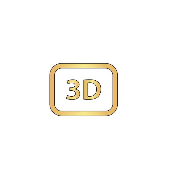 3D vision icon. Three dimensional vector icon. — Stock Vector ...
