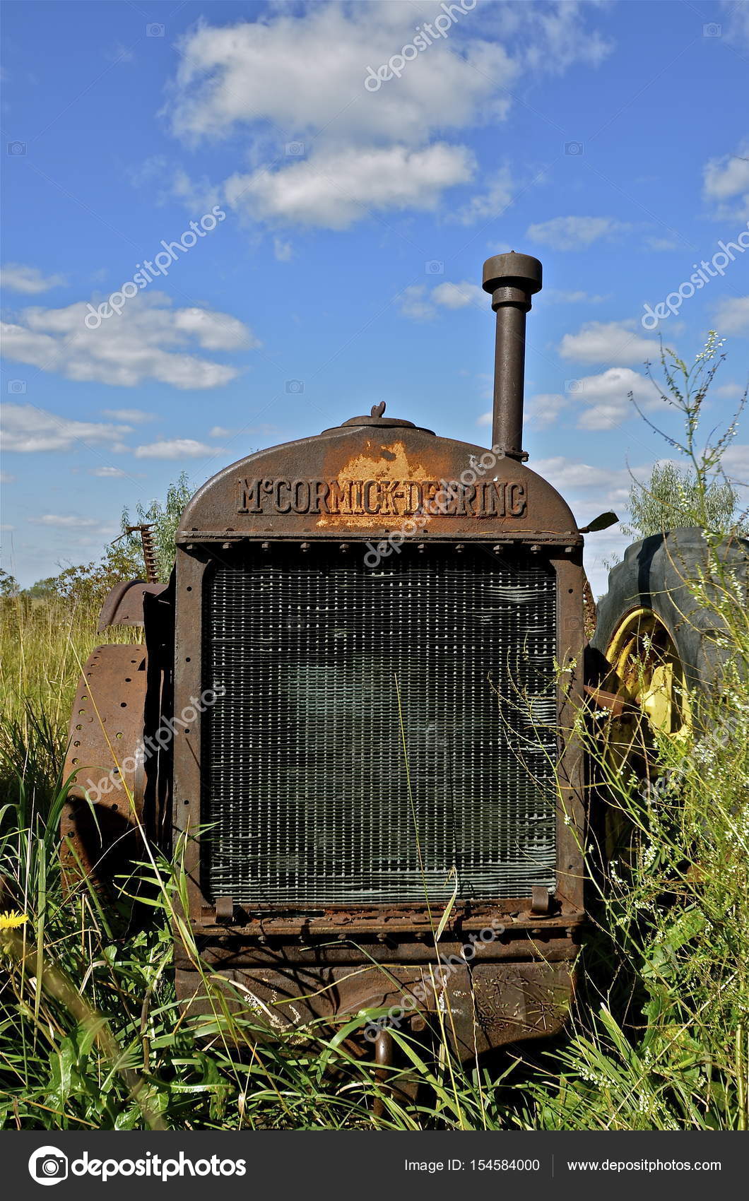 Vintage tractor grill | Old McCormick Deering tractor grill – Stock ...