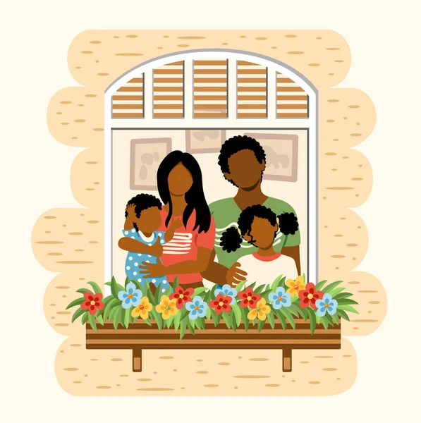 African American Family And Friends Clipart