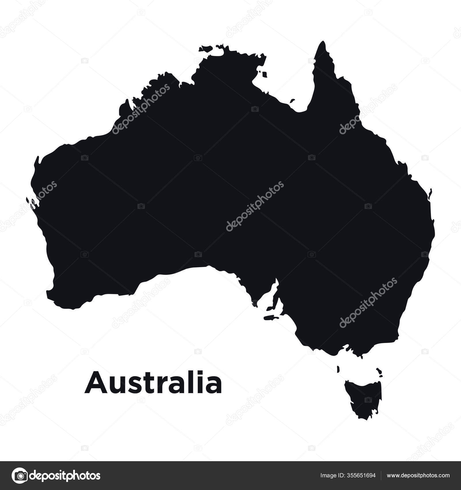 High Detailed Vector Map Australia Stock Vector Image by ©liliiapolos ...