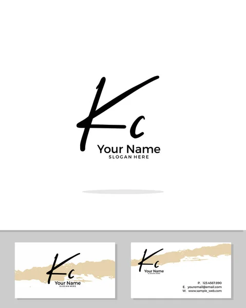 Initial Logo Signature Vector Handwriting Concept Logo Stock Vector by ...