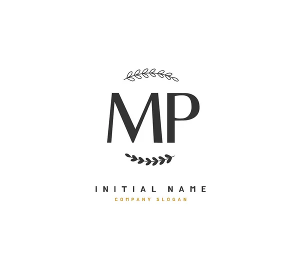 Initial m p Vector Art Stock Images | Depositphotos