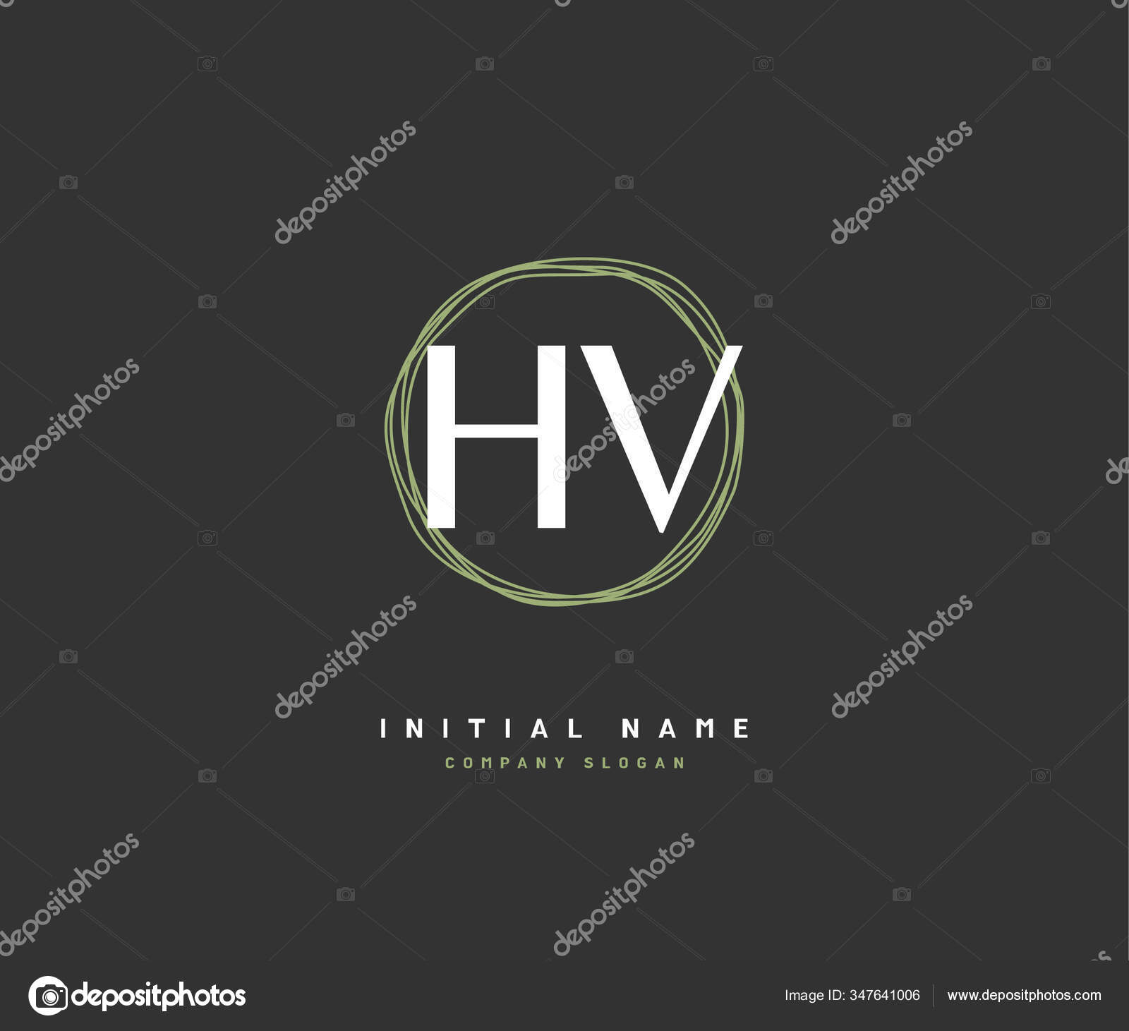 Beauty Vector Initial Logo Handwriting Logo Initial Signature Wedding Fashion Stock Vector by ...