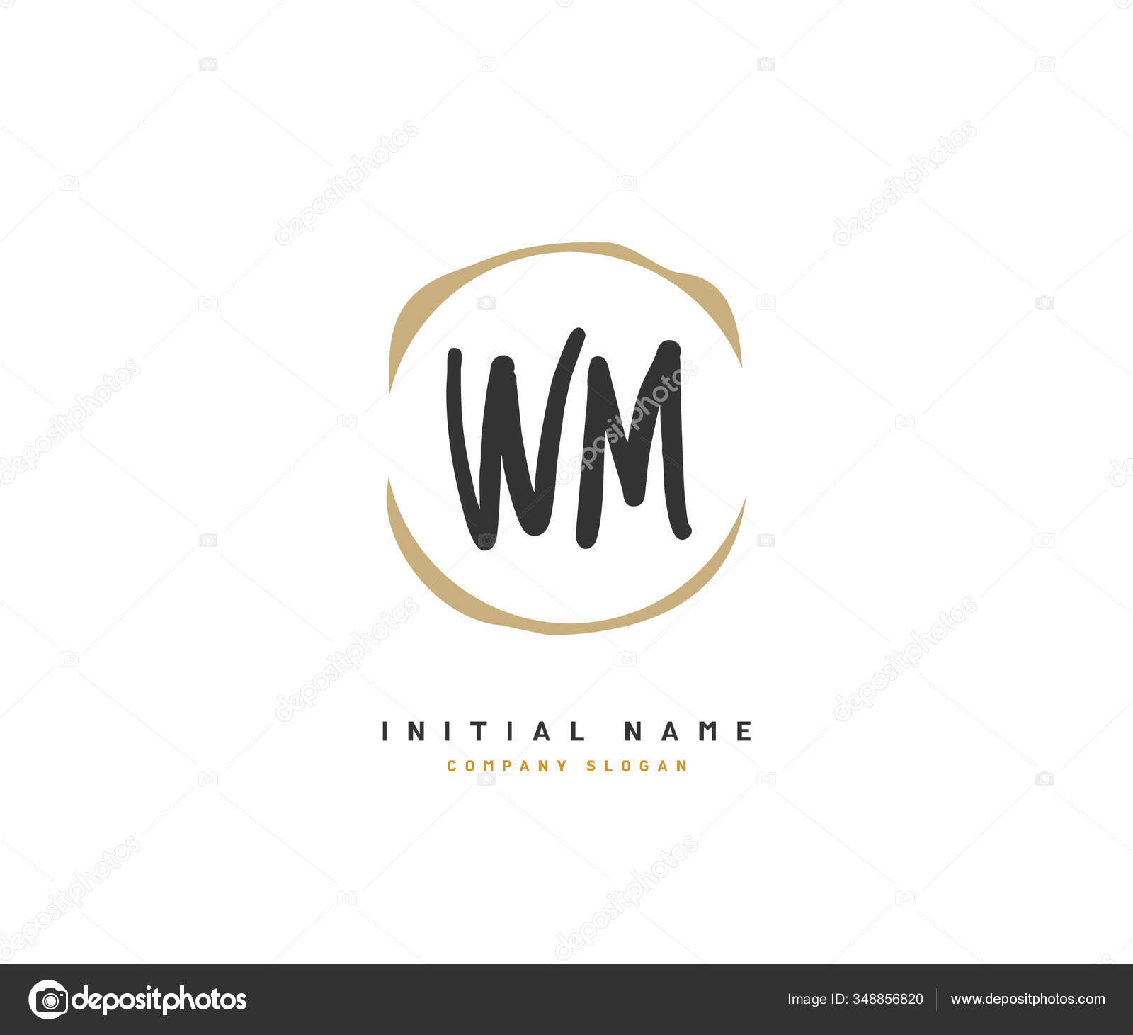 Beauty Vector Initial Logo Handwriting Logo Initial Signature Wedding ...