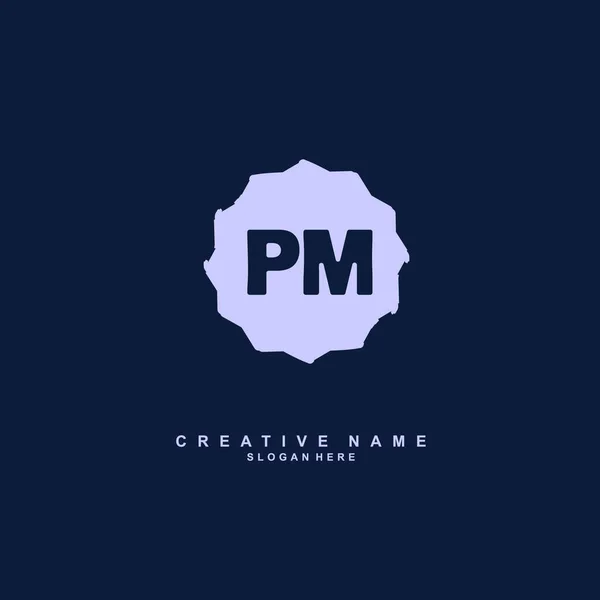 Pm calligraphy imágenes de stock de arte vectorial | Depositphotos