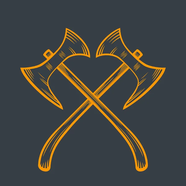 Crossed axes logo Vector Art Stock Images | Depositphotos