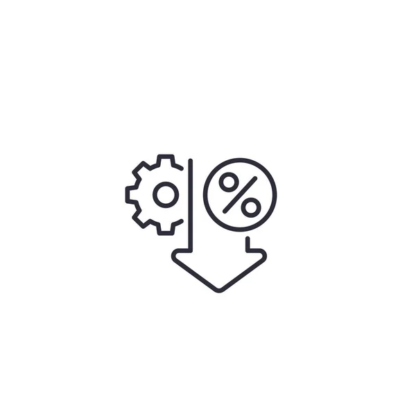 Profit decrease, percent down icon Stock Vector Image by ©nexusby #392682574