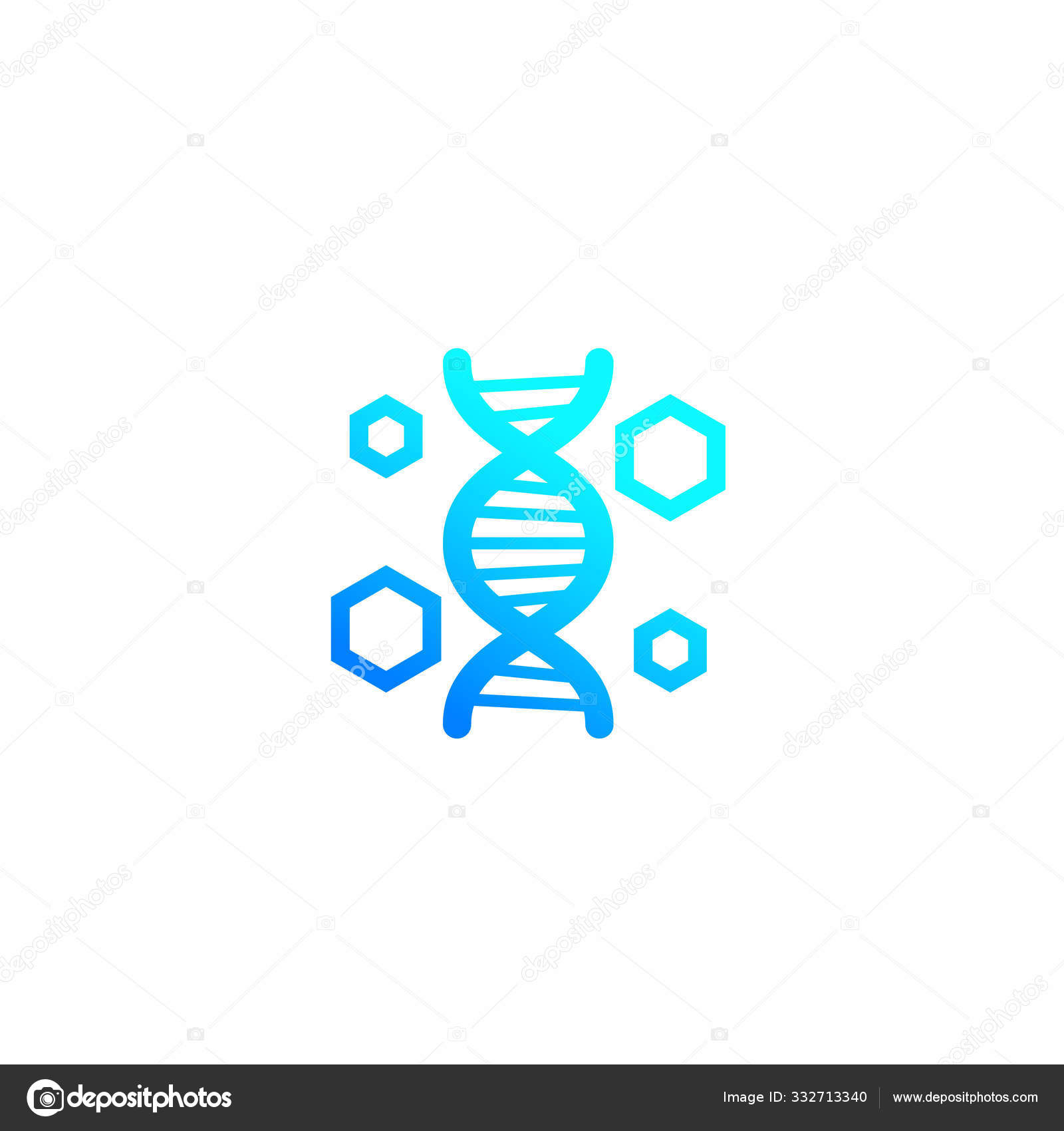 Genetics, dna research icon Stock Vector Image by ©nexusby #332713340