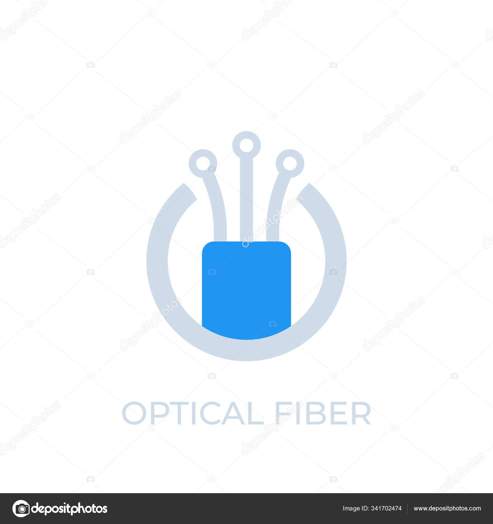 Icono De Fibra óptica