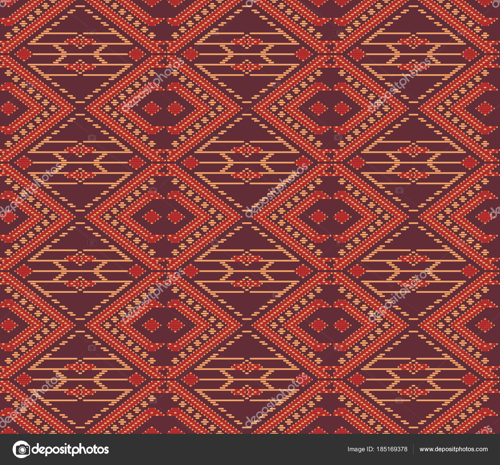 Seamless background southeast Asian retro aboriginal traditional Stock ...