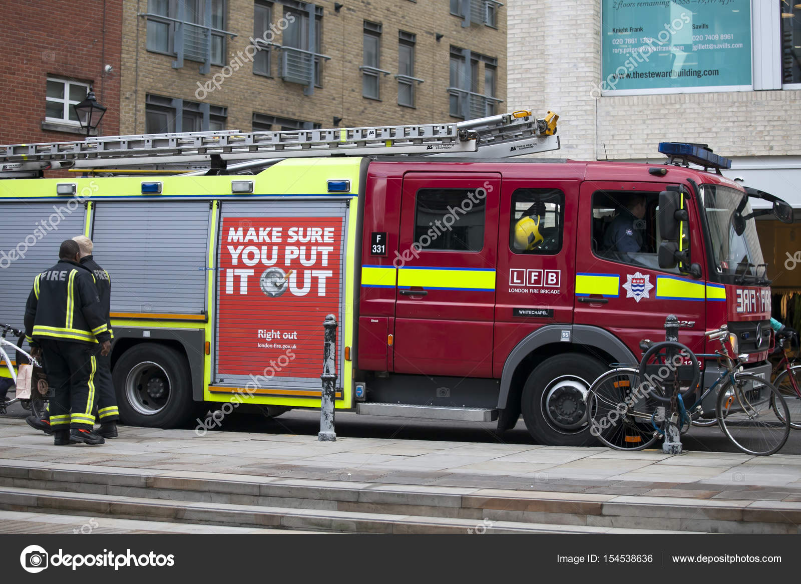 Emergency services Firefighters from the London Fire Brigade respond to ...
