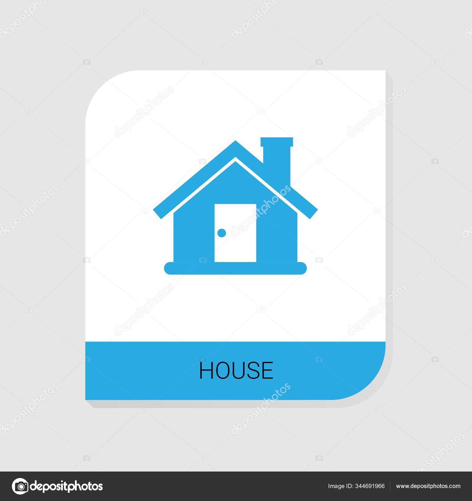 Editable filled house icon from Construction icons category. Isolated ...