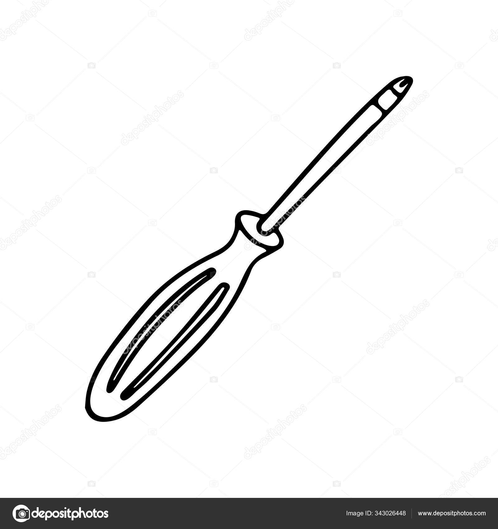 Phillips Head Screwdriver Drawing