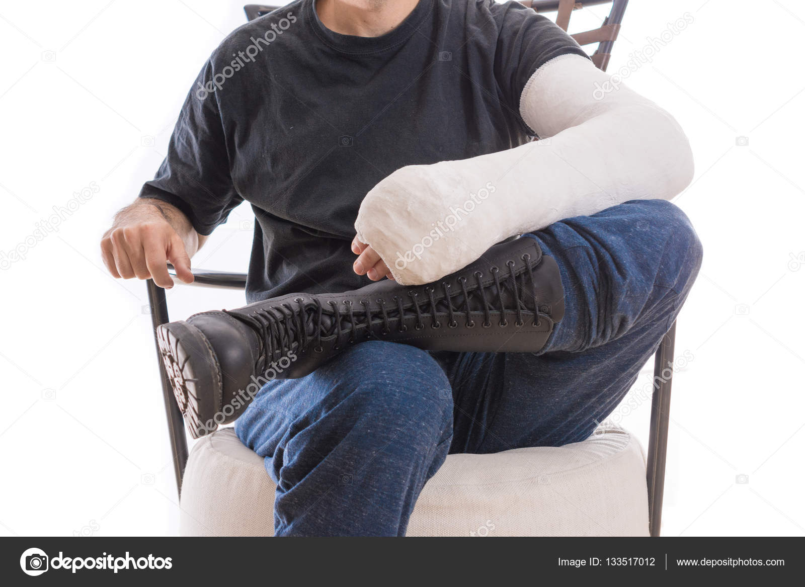 War and injury - cast and combat boot concept Stock Photo by ©dnaveh ...